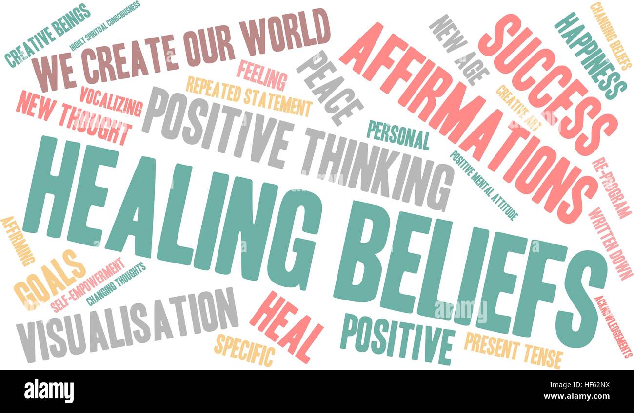Healing Word Cloud Stock Vector Image & Art - Alamy