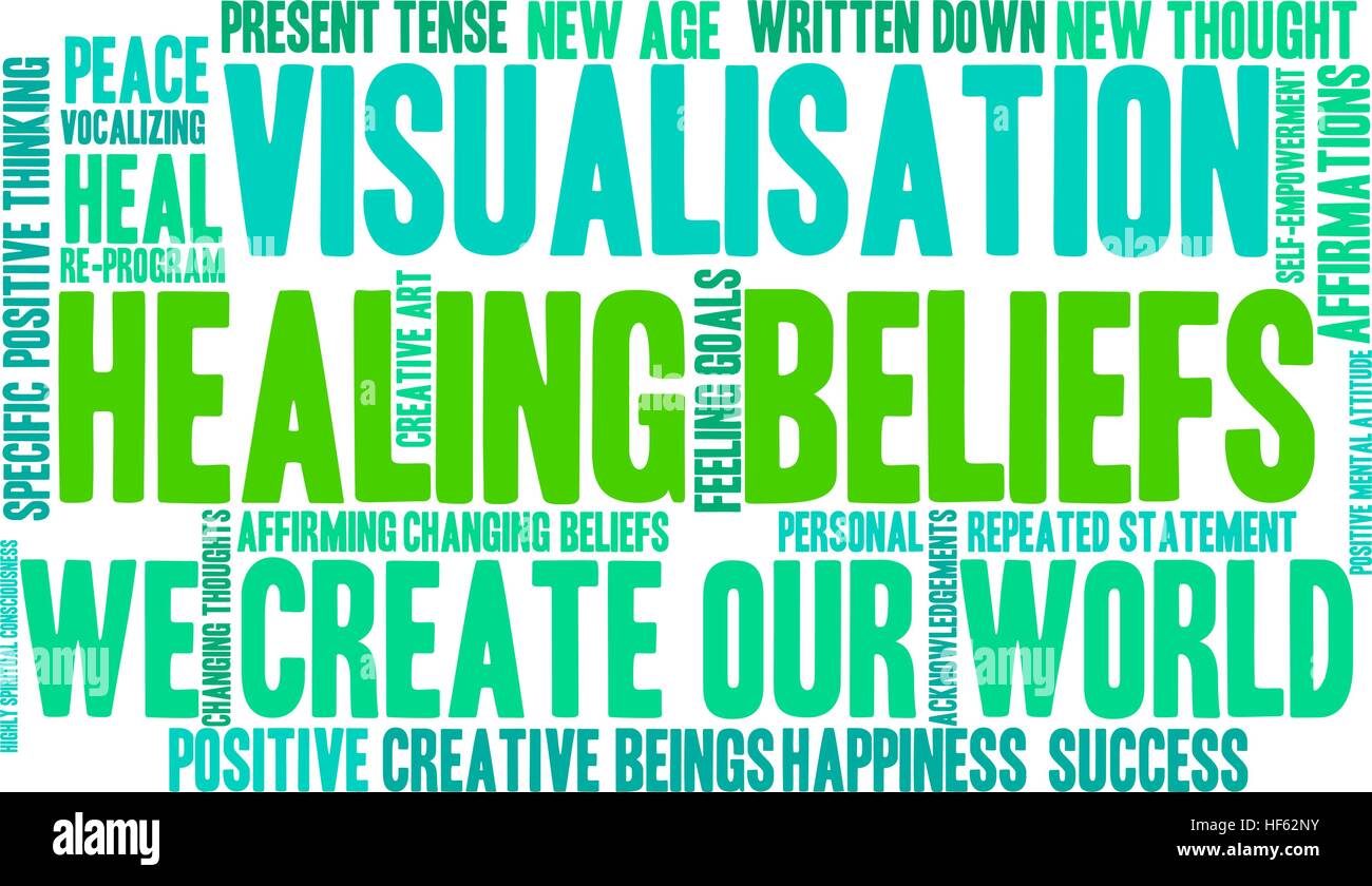 Healing Word Cloud Stock Vector Image & Art - Alamy