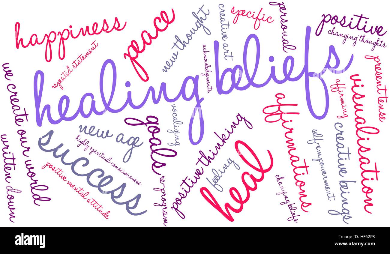 Healing Word Cloud Stock Vector Image & Art - Alamy