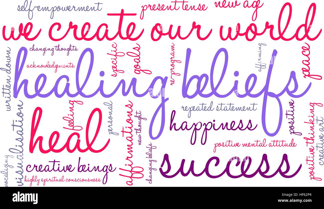 Healing Word Cloud Stock Vector Image & Art - Alamy