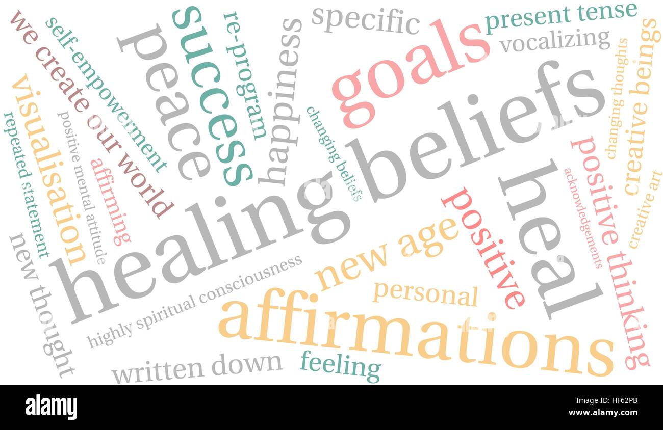 Healing Word Cloud Stock Vector Image & Art - Alamy