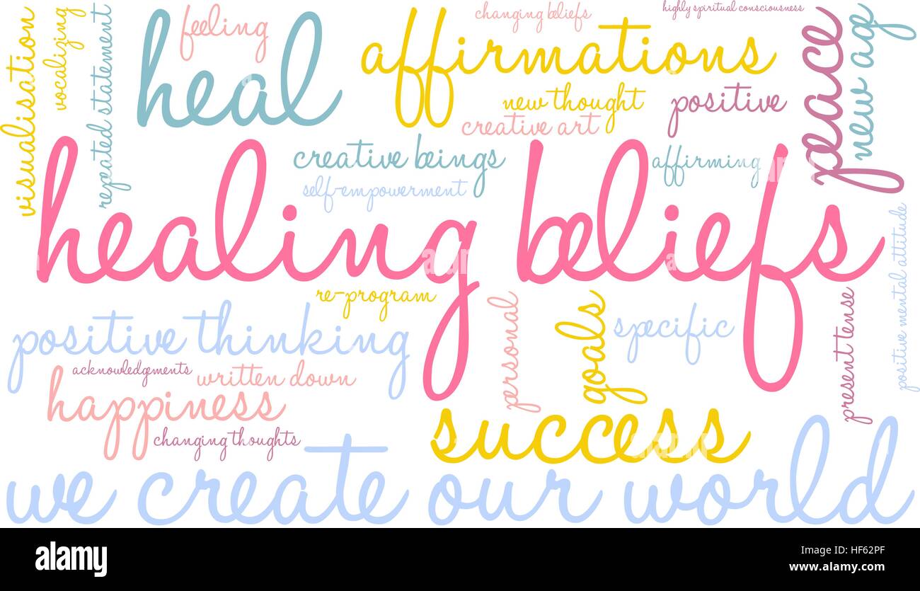 Healing Word Cloud Stock Vector Image & Art - Alamy