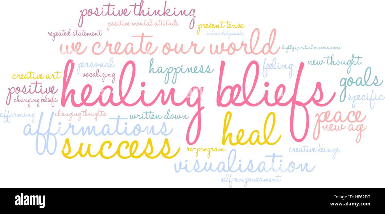 Healing Word Cloud Stock Vector Image & Art - Alamy