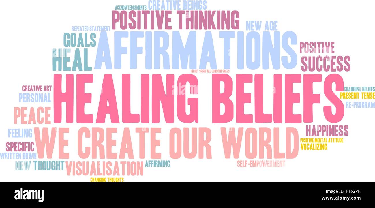 Healing Word Cloud Stock Vector Image & Art - Alamy