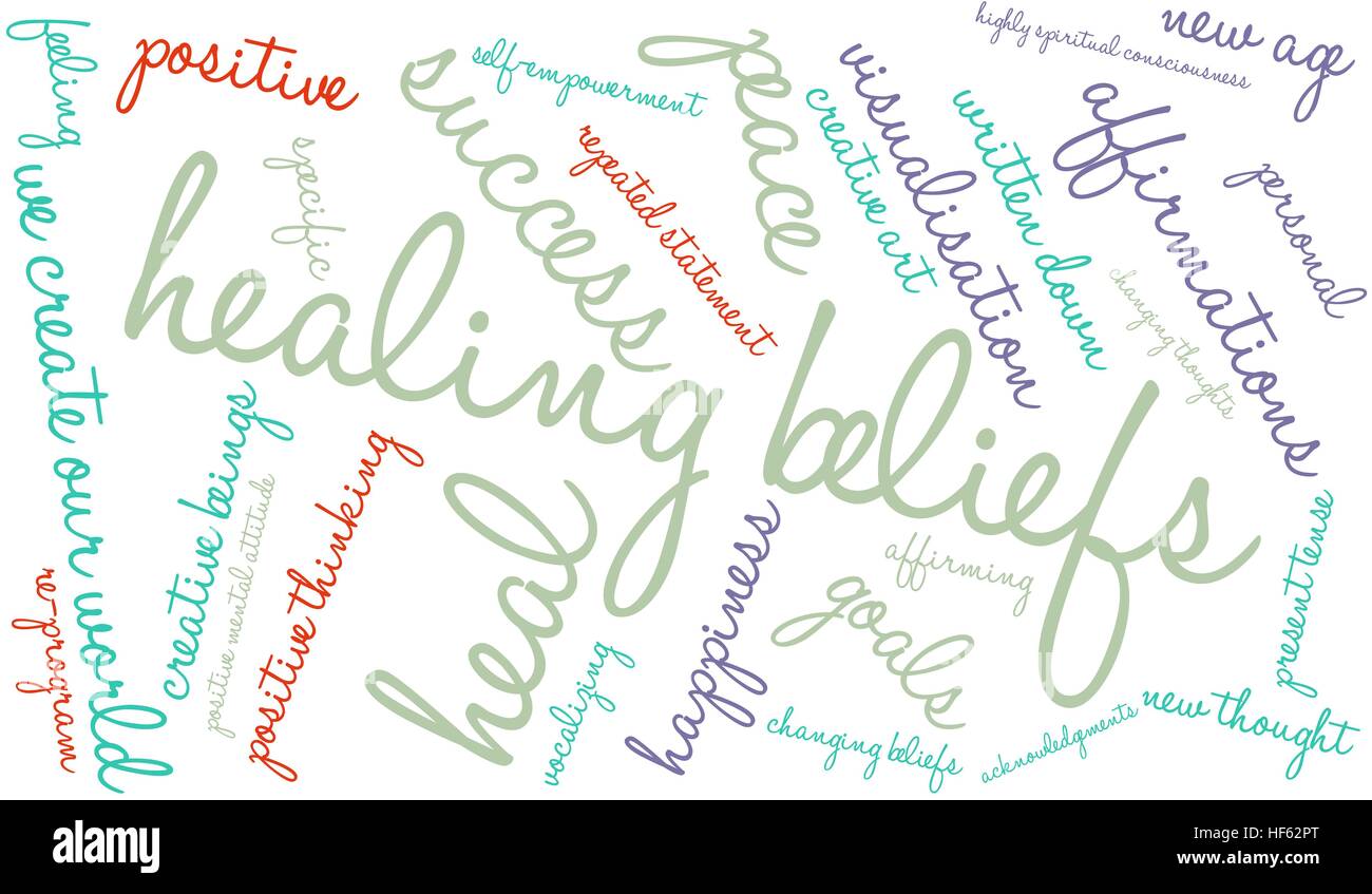 Healing Word Cloud Stock Vector Image & Art - Alamy