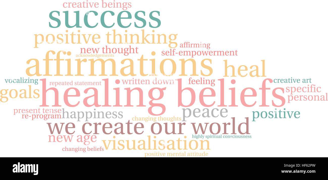 Healing Word Cloud Stock Vector Image & Art - Alamy