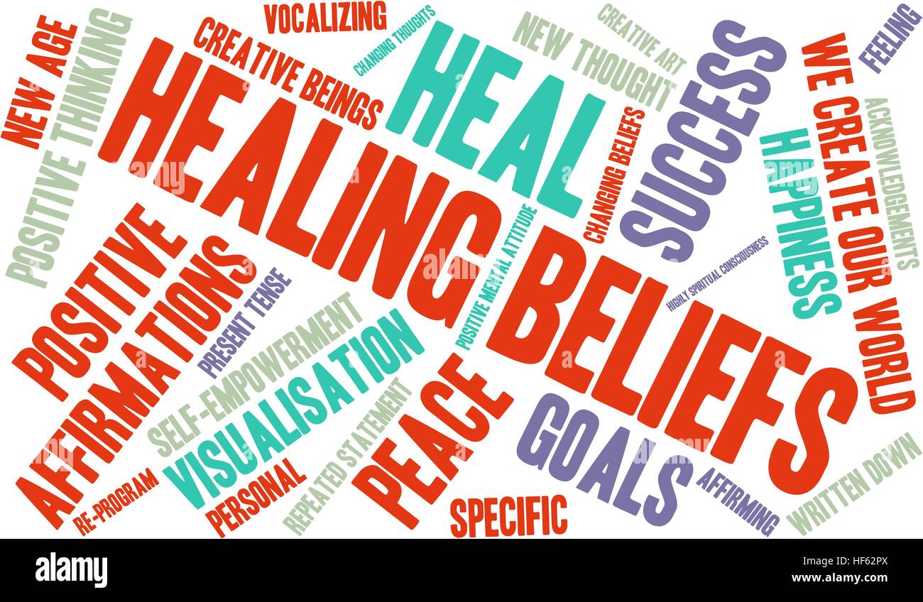 Healing Word Cloud Stock Vector Image & Art - Alamy