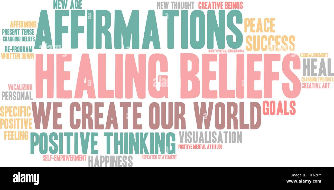 Healing Word Cloud Stock Vector Image & Art - Alamy