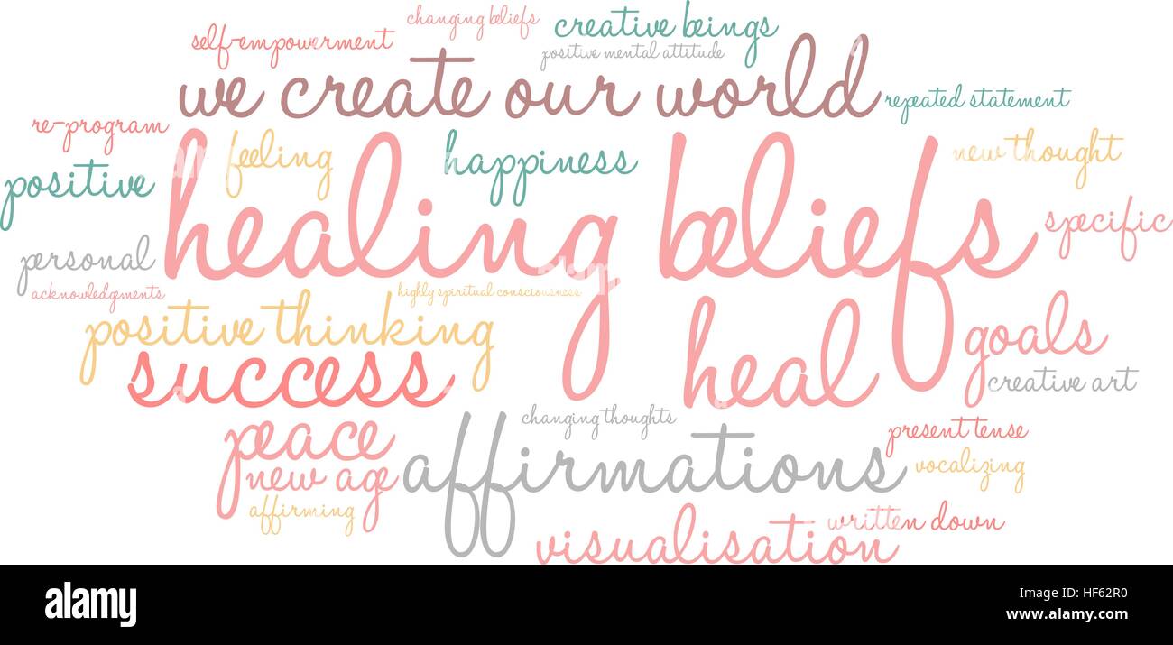 Healing Word Cloud Stock Vector Image & Art - Alamy