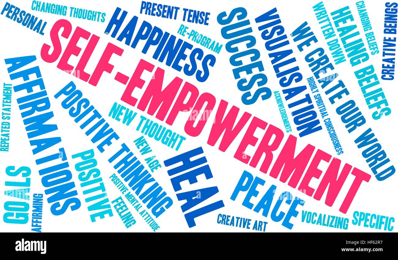 Self Empowerment word cloud on a white background Stock Vector Image ...