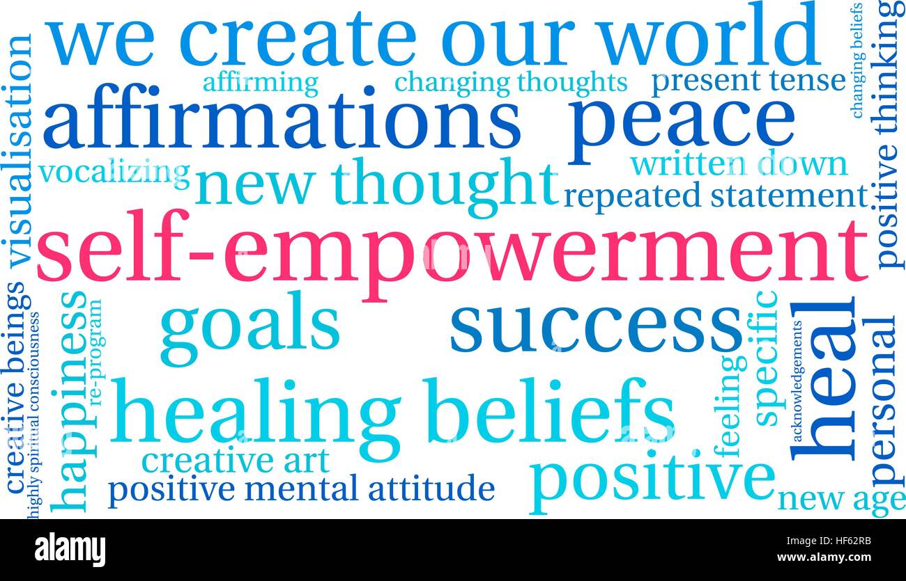 Self Empowerment word cloud on a white background Stock Vector Image ...