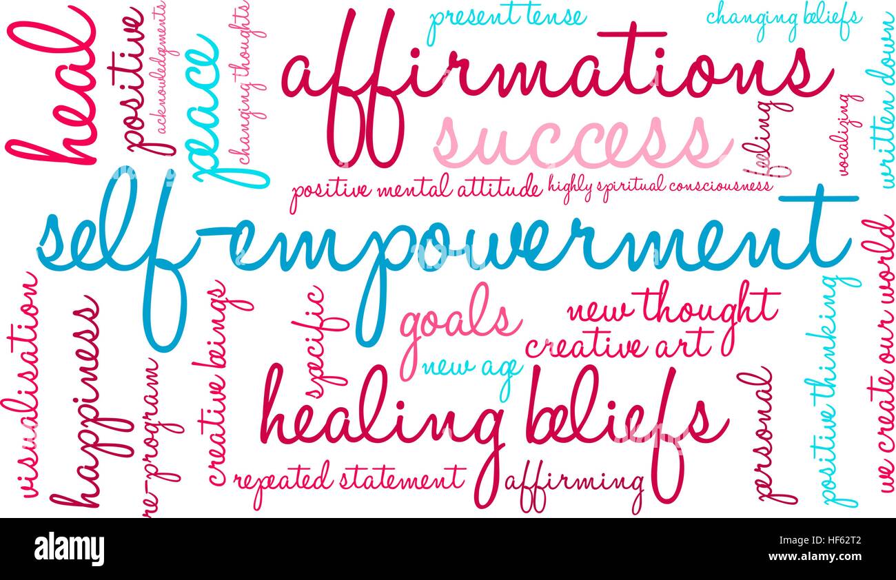 Self Empowerment word cloud on a white background Stock Vector Image ...