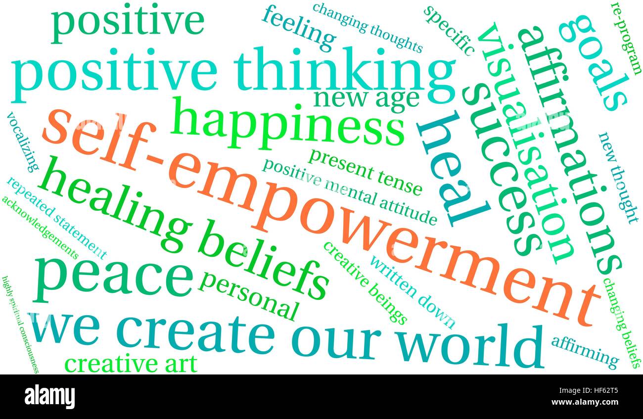 Self Empowerment word cloud on a white background Stock Vector Image ...