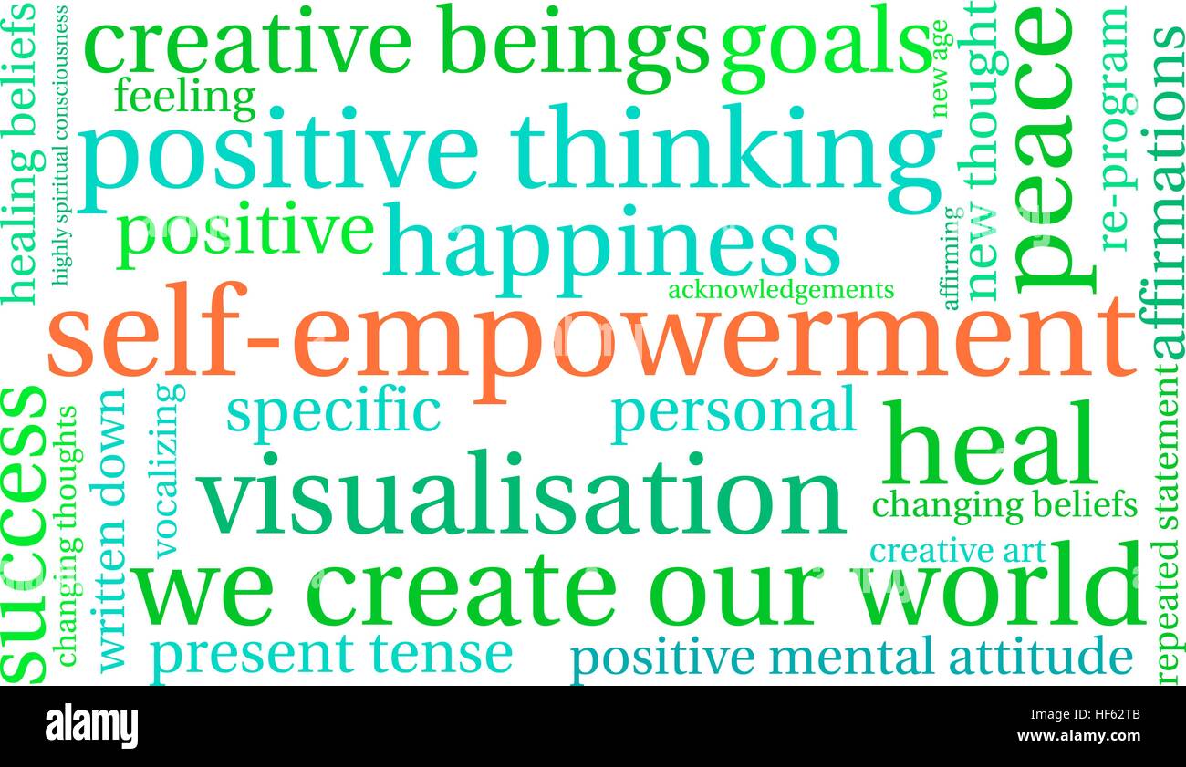Self Empowerment word cloud on a white background Stock Vector Image ...