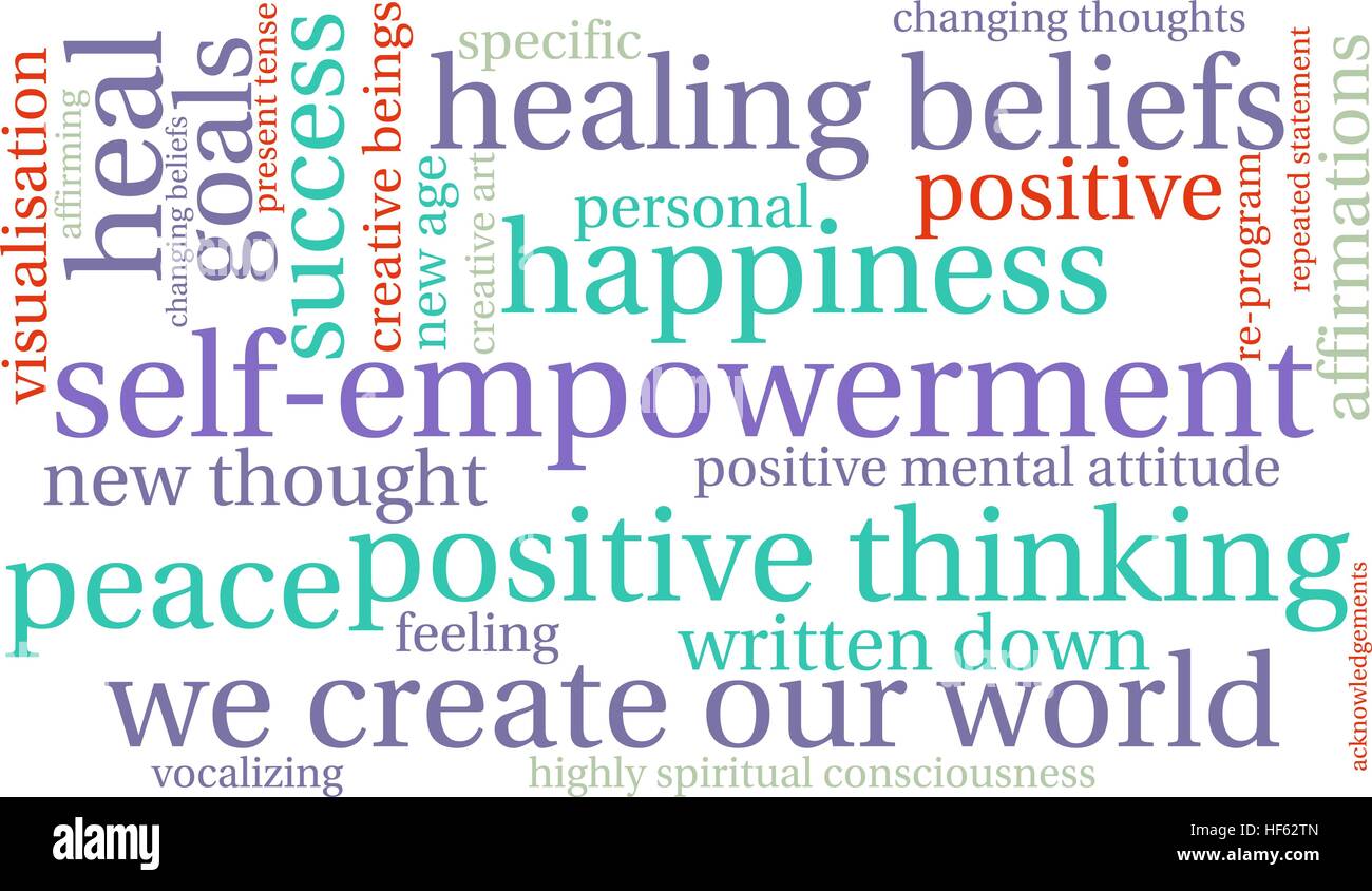Self Empowerment word cloud on a white background Stock Vector Image ...