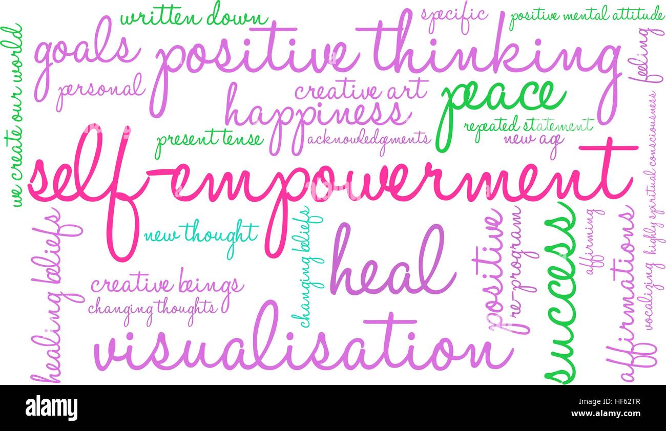 Self Empowerment word cloud on a white background Stock Vector Image ...
