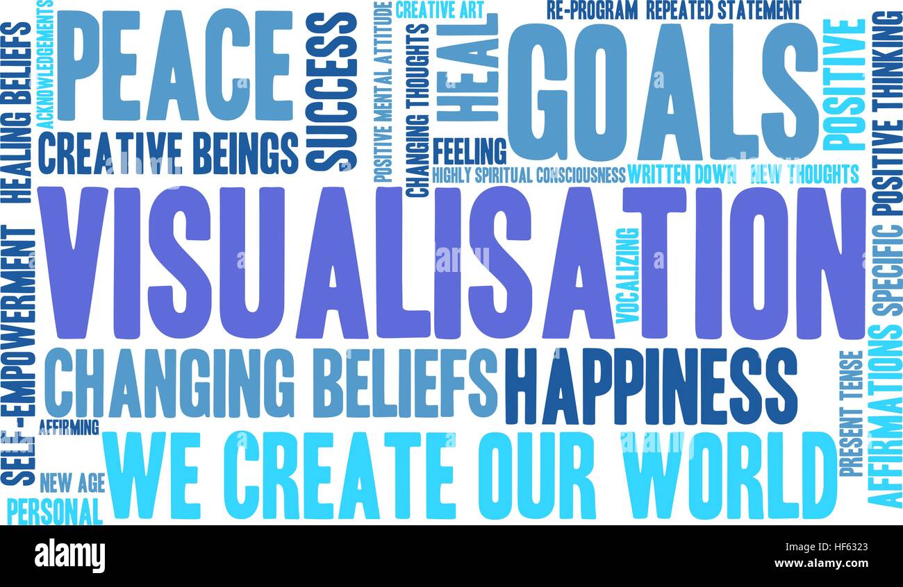 Visualisation word cloud on a white background Stock Vector Image & Art ...