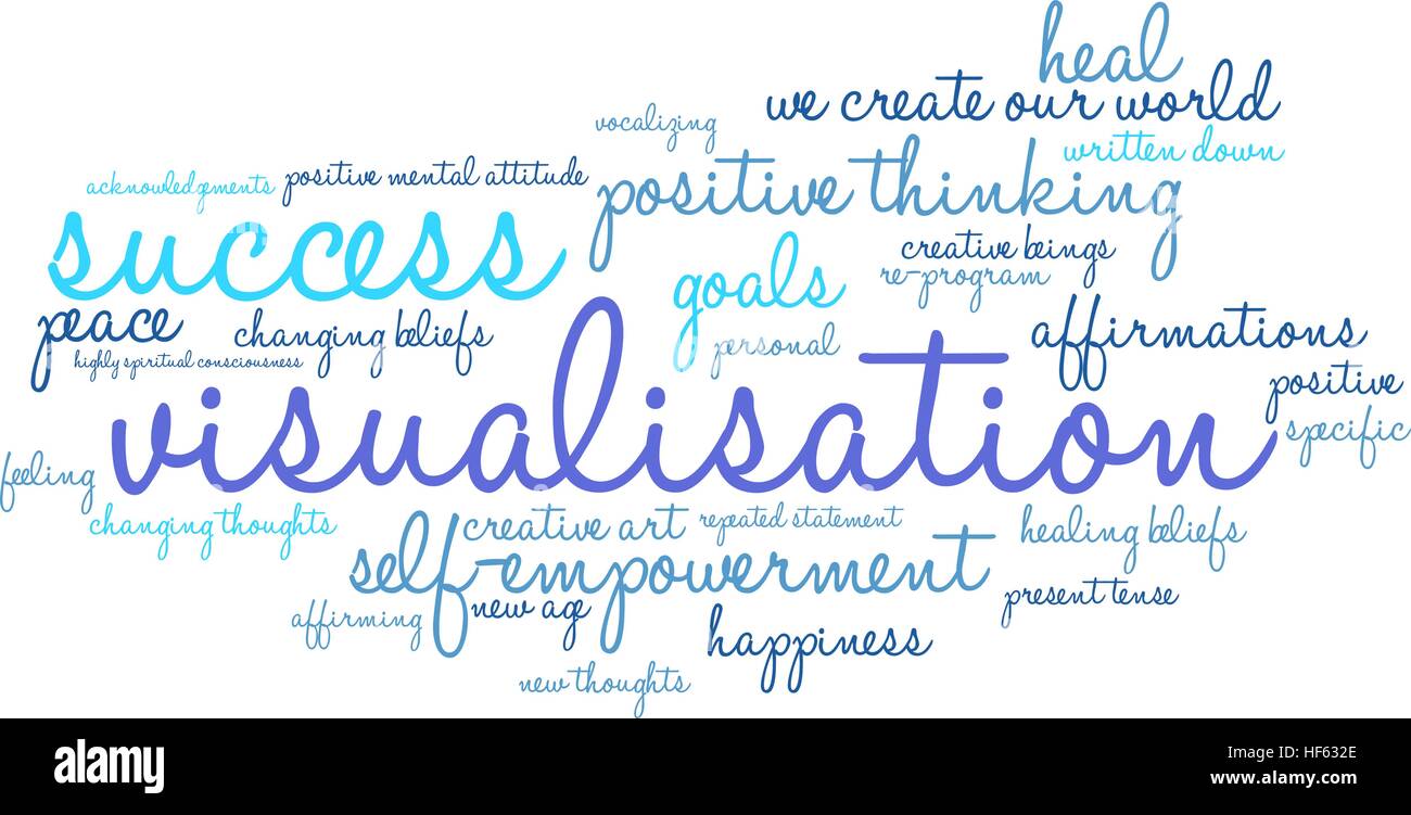 Visualisation word cloud on a white background Stock Vector Image & Art ...