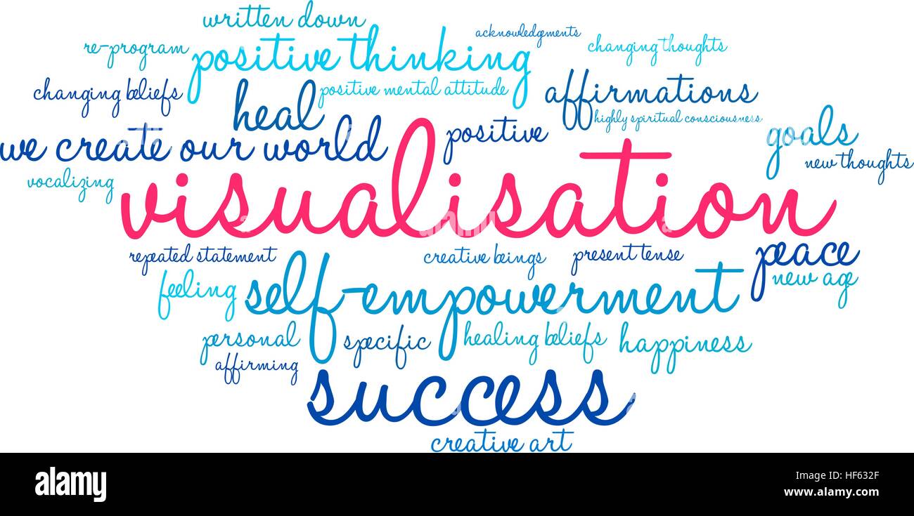 Visualisation word cloud on a white background Stock Vector Image & Art ...