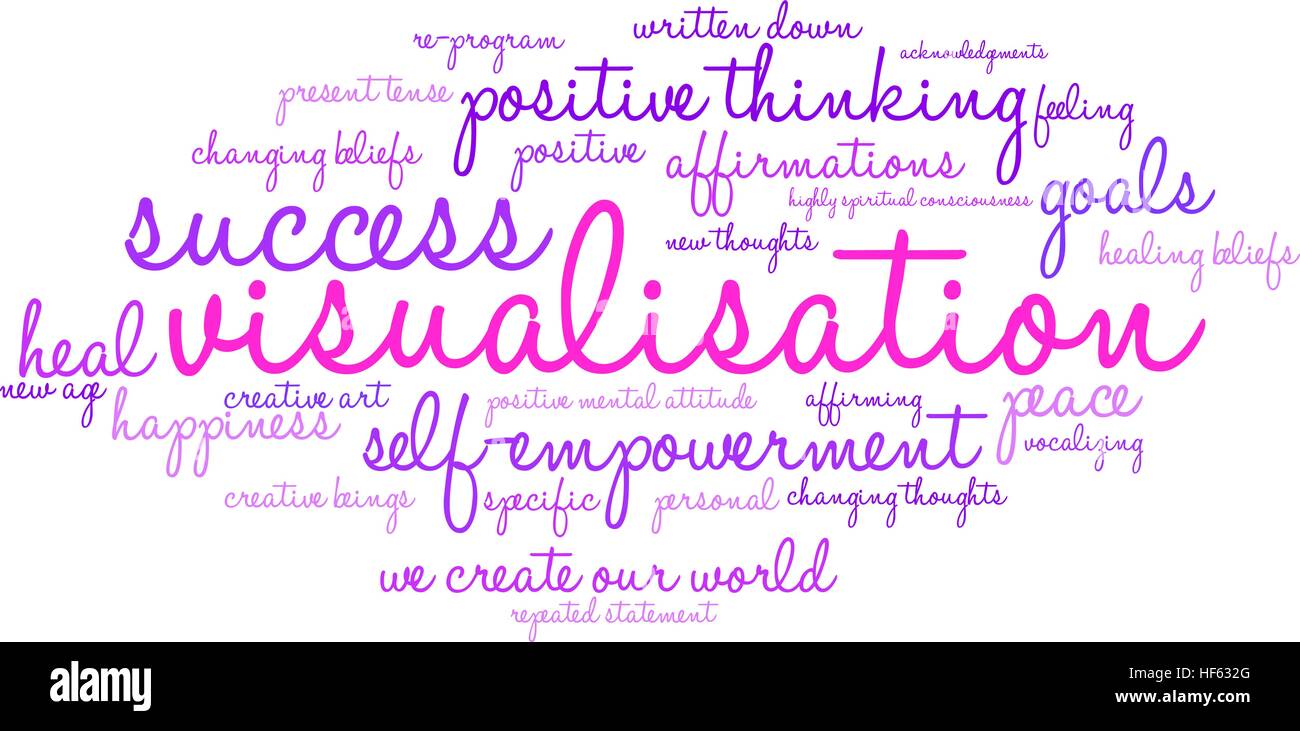 Visualisation word cloud on a white background Stock Vector Image & Art ...