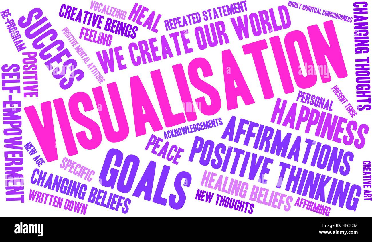 Visualisation word cloud on a white background Stock Vector Image & Art ...