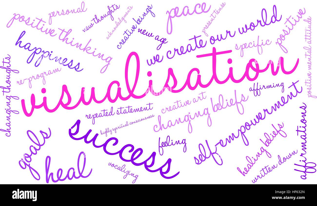 Visualisation word cloud on a white background Stock Vector Image & Art ...