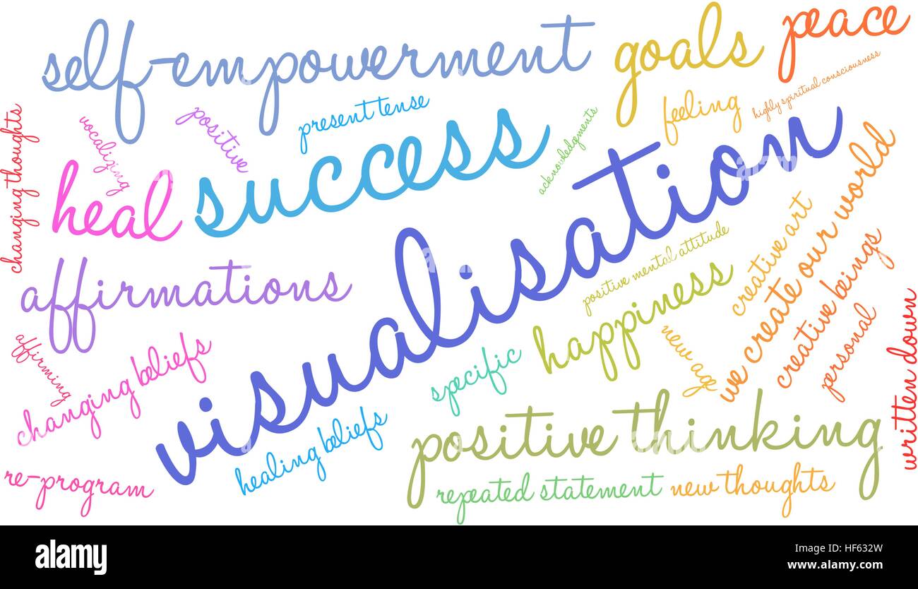 Visualisation word cloud on a white background Stock Vector Image & Art ...