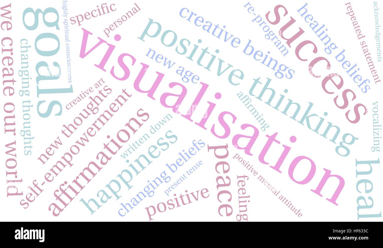 Visualisation word cloud on a white background Stock Vector Image & Art ...