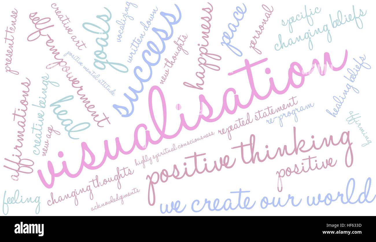 Visualisation word cloud on a white background Stock Vector Image & Art ...