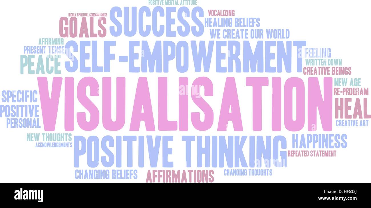 Visualisation word cloud on a white background Stock Vector Image & Art ...