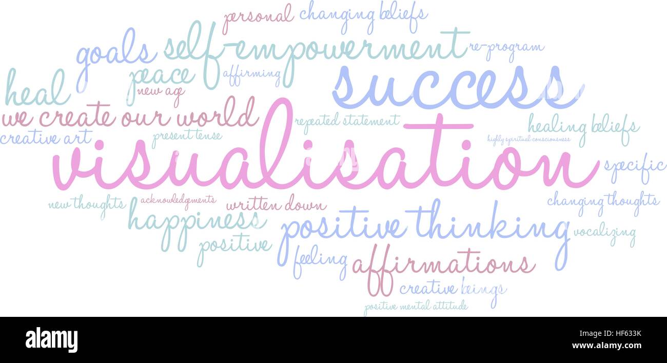 Visualisation word cloud on a white background Stock Vector Image & Art ...