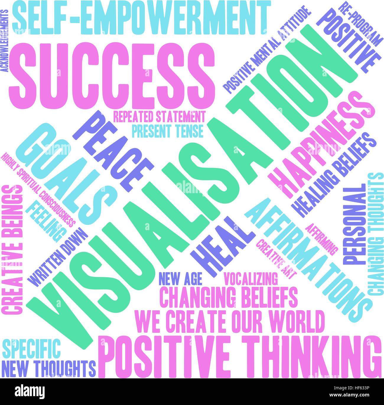 Visualisation word cloud on a white background Stock Vector Image & Art ...