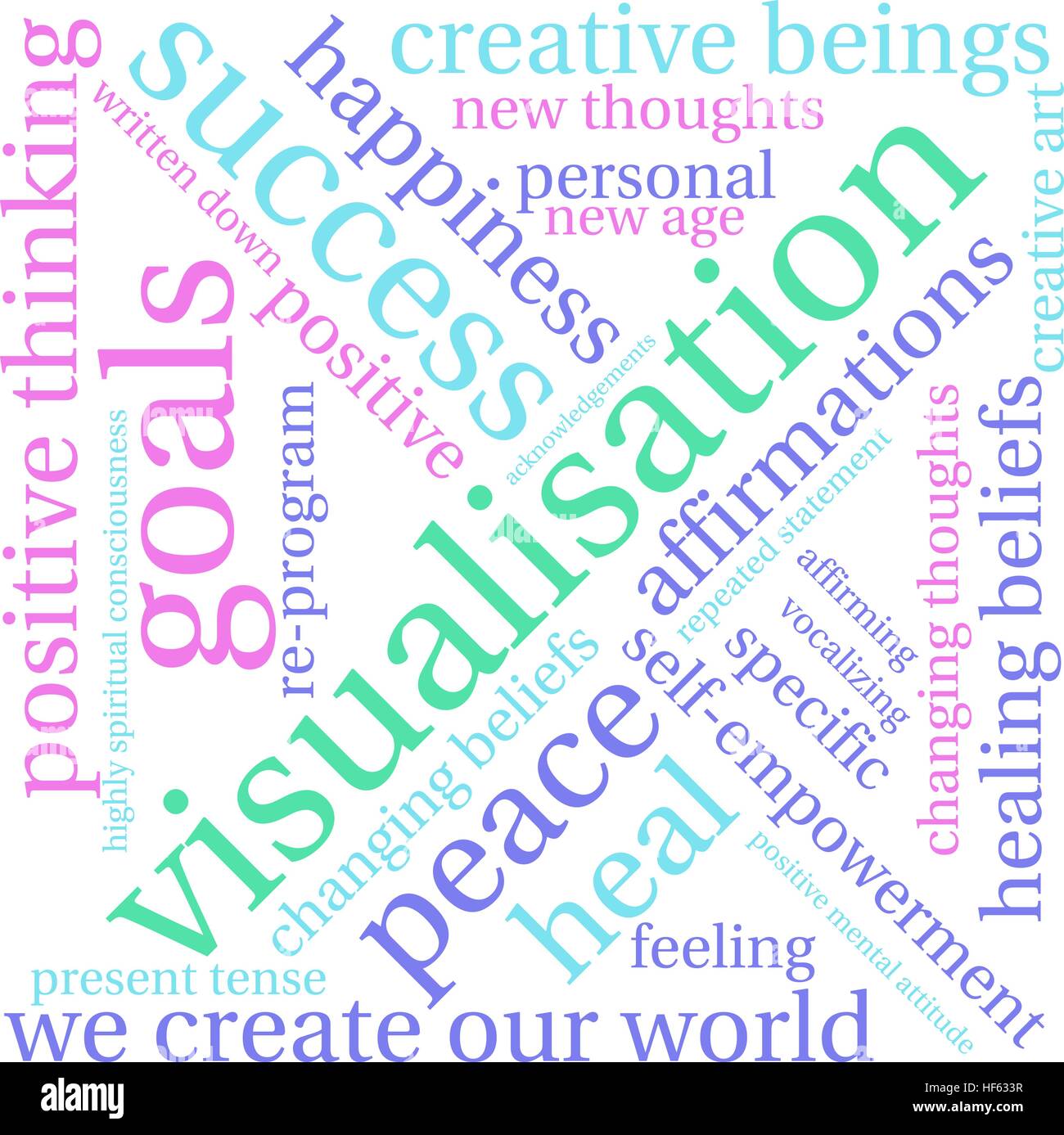 Visualisation word cloud on a white background Stock Vector Image & Art ...