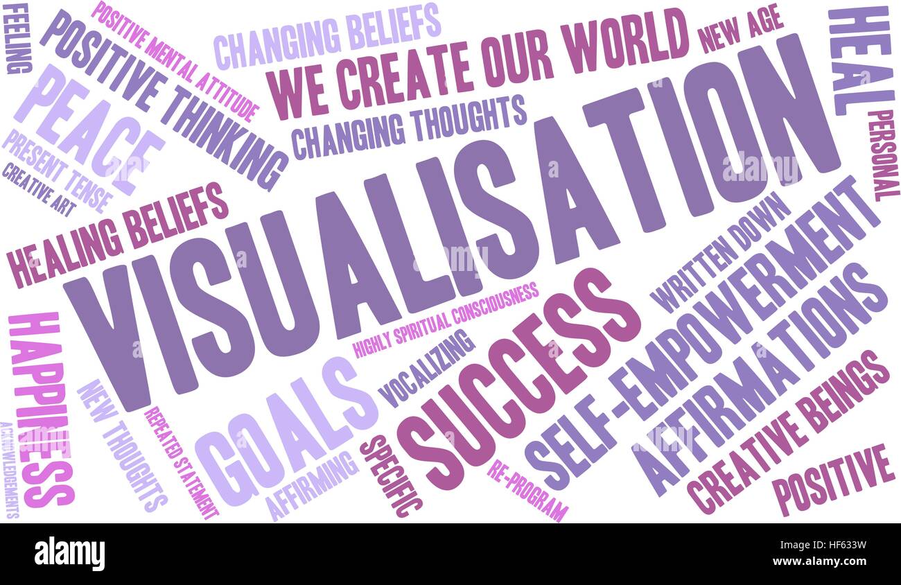 Visualisation word cloud on a white background Stock Vector Image & Art ...