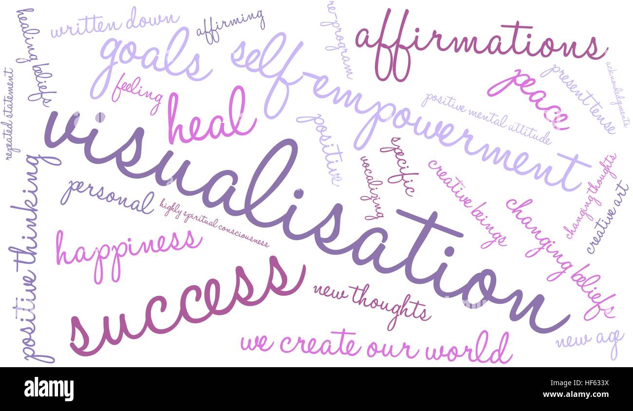 Visualisation word cloud on a white background Stock Vector Image & Art ...