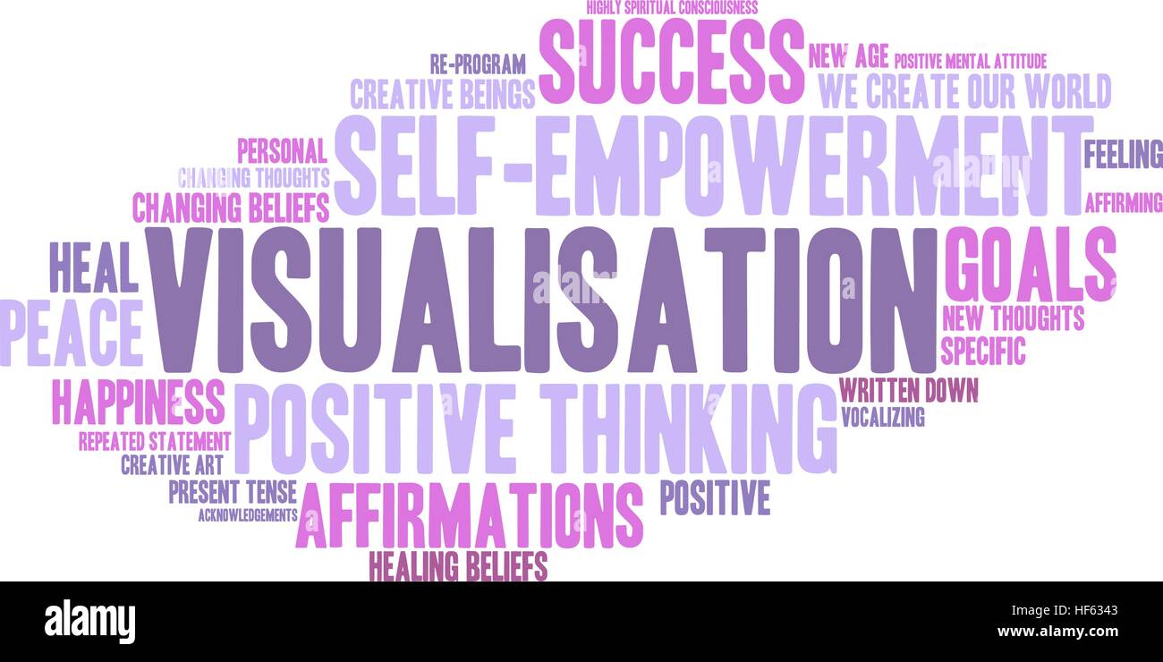 Visualisation word cloud on a white background Stock Vector Image & Art ...