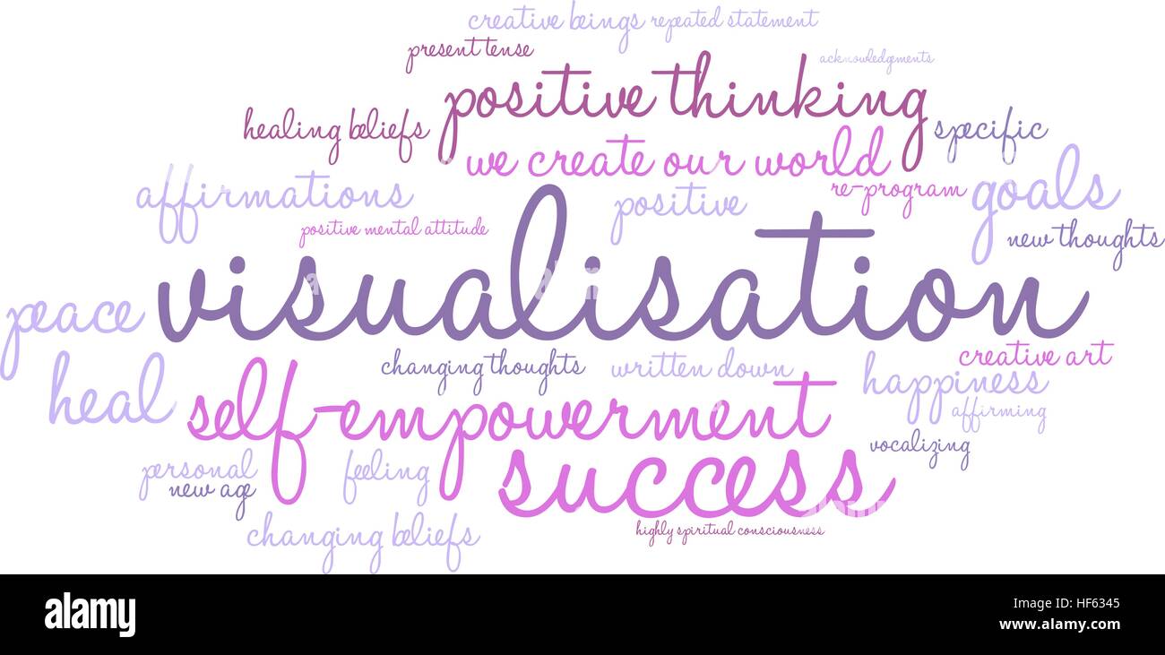 Visualisation word cloud on a white background Stock Vector Image & Art ...