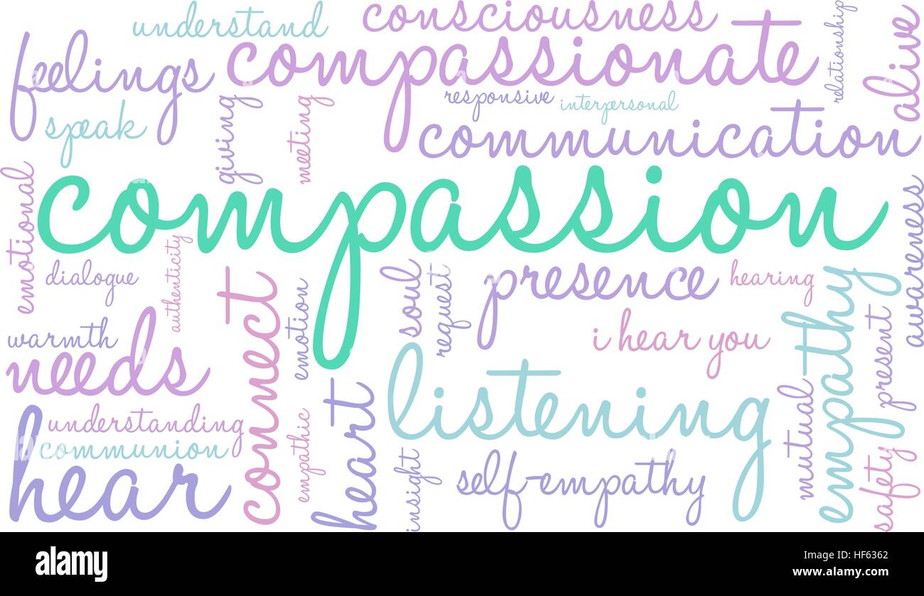 Compassion word cloud on a white background Stock Vector Image & Art ...