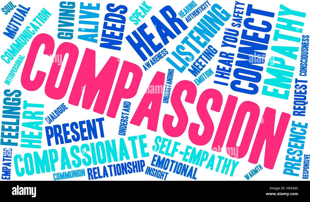 Compassion word cloud on a white background Stock Vector Image & Art ...
