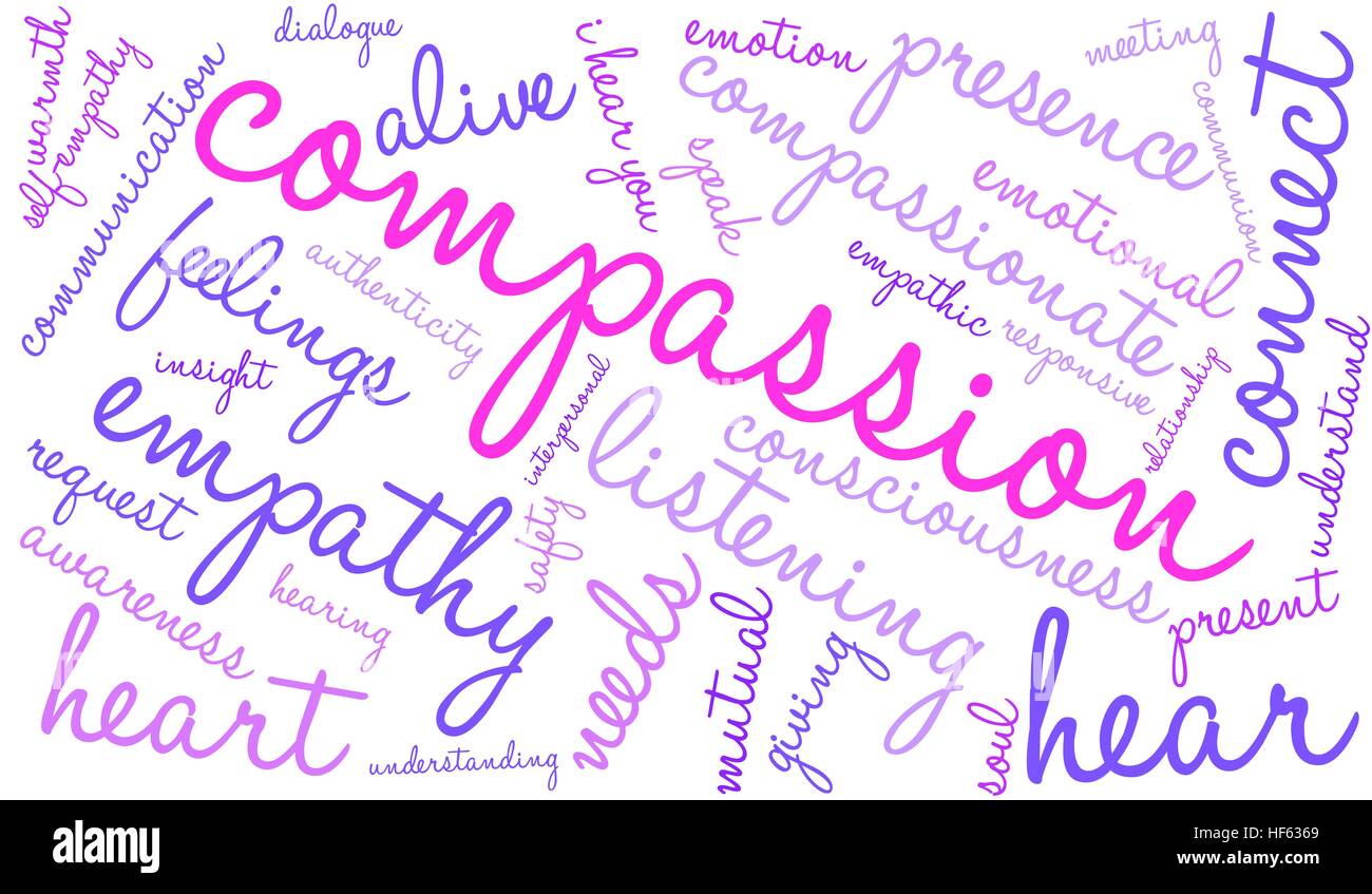 Compassion word cloud on a white background Stock Vector Image & Art ...