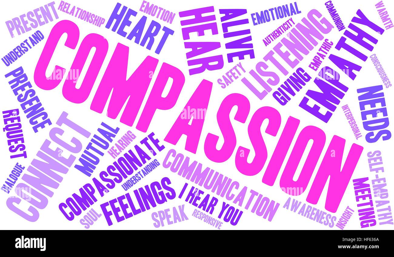 Compassion word cloud on a white background Stock Vector Image & Art ...