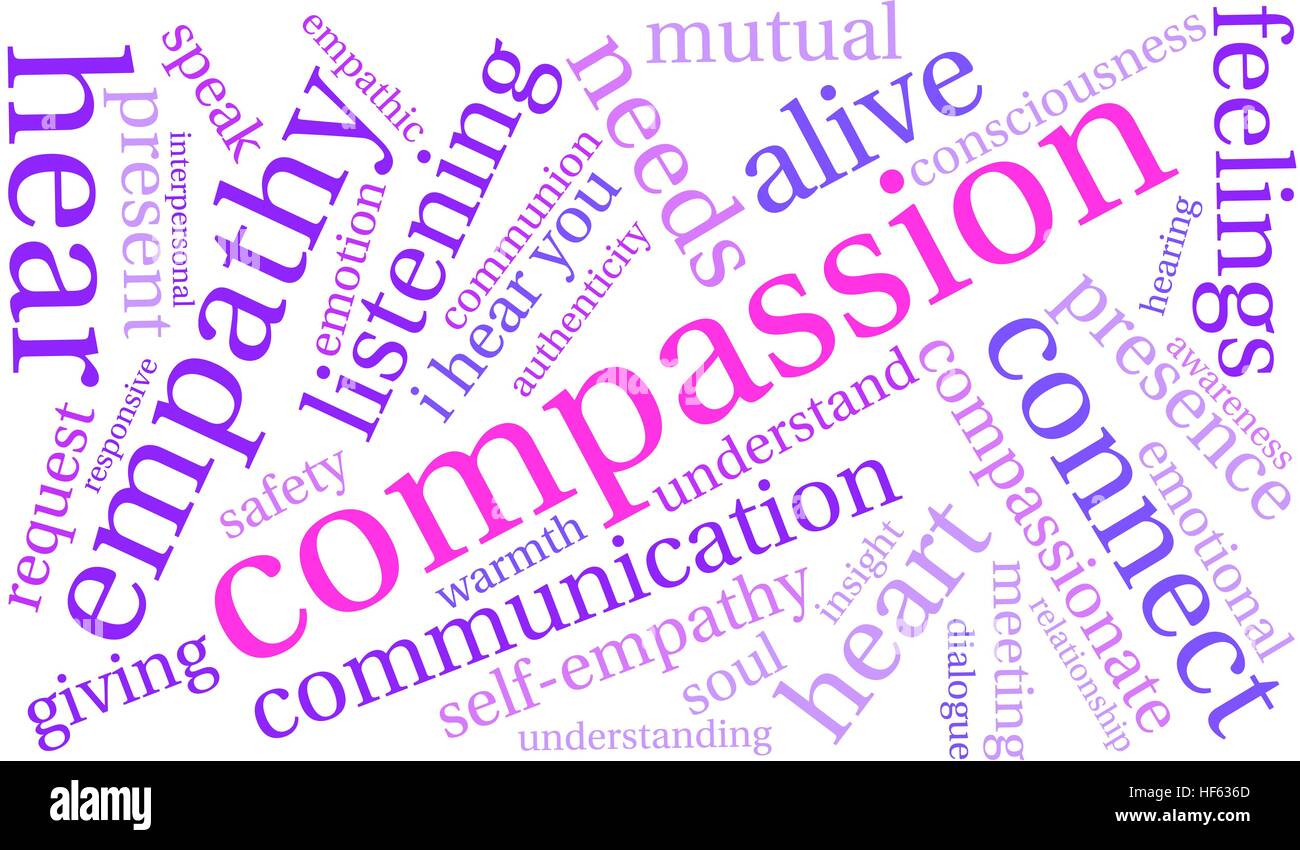 Compassion word cloud on a white background Stock Vector Image & Art ...
