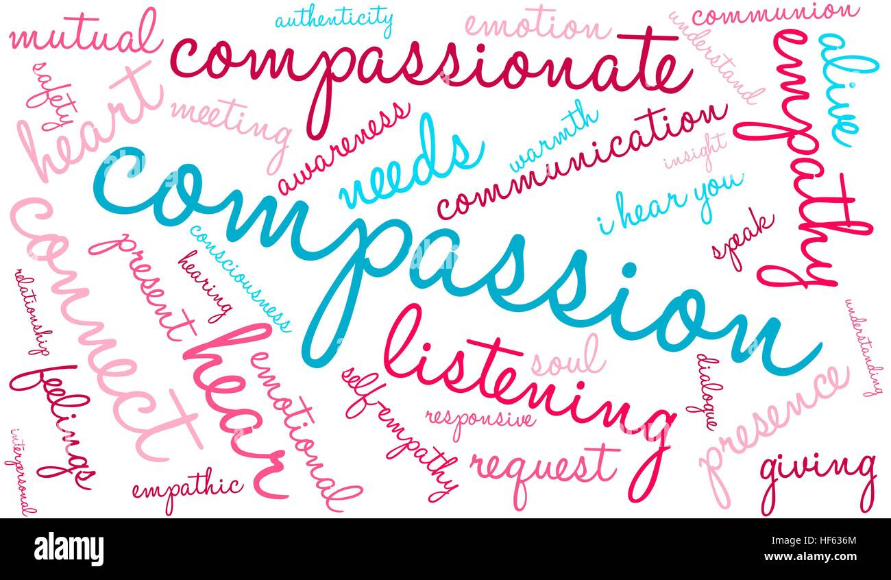 Compassion word cloud on a white background Stock Vector Image & Art ...