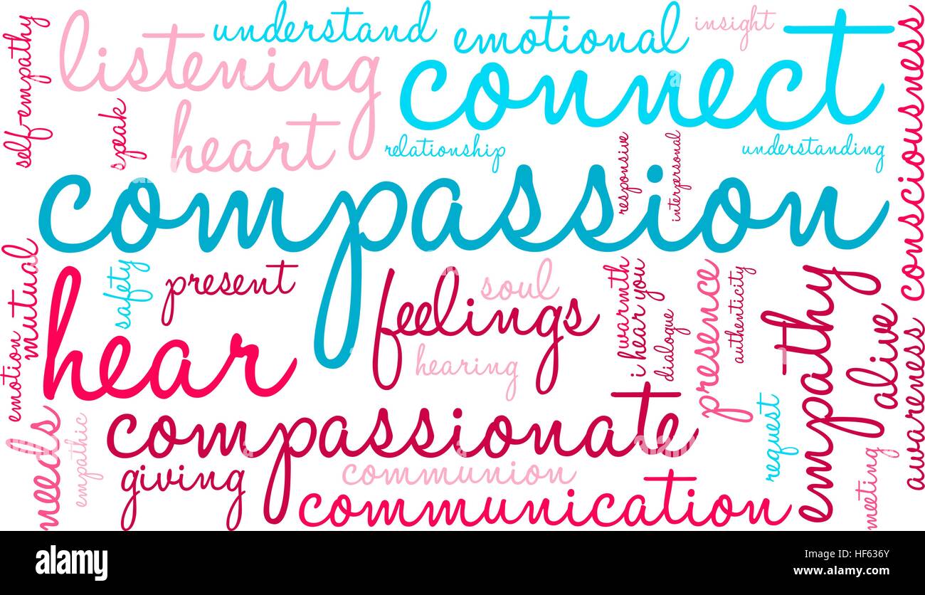 Compassion word cloud on a white background Stock Vector Image & Art ...
