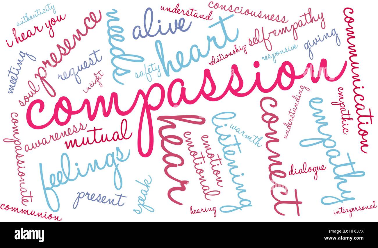 Compassion word cloud on a white background Stock Vector Image & Art ...