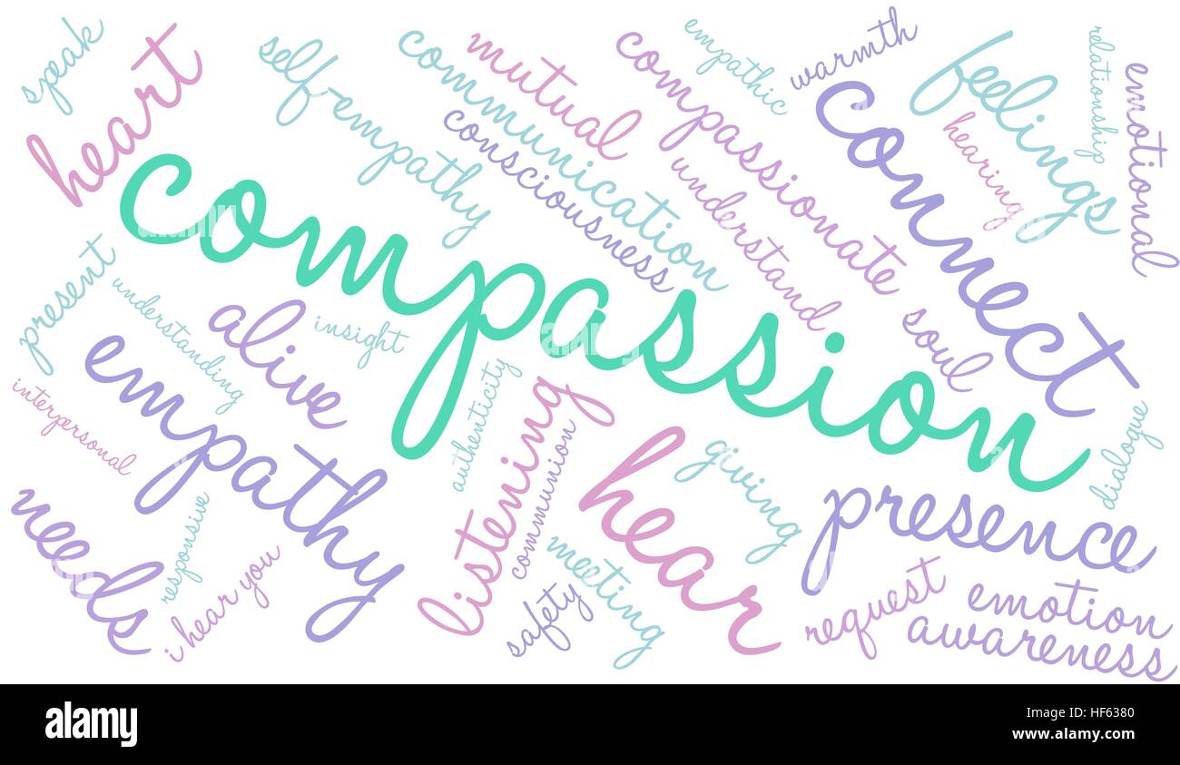 Compassion word cloud on a white background Stock Vector Image & Art ...