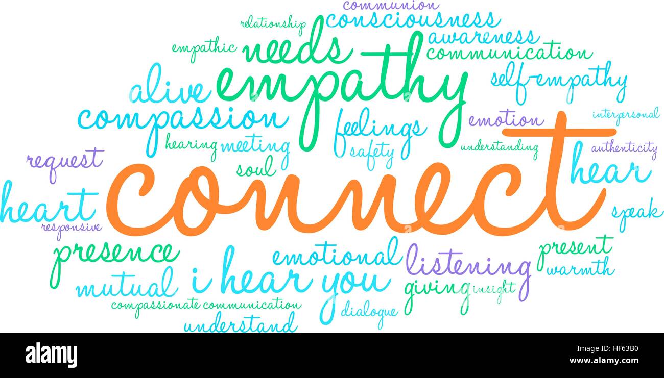 Connect word cloud on a white background Stock Vector Image & Art - Alamy