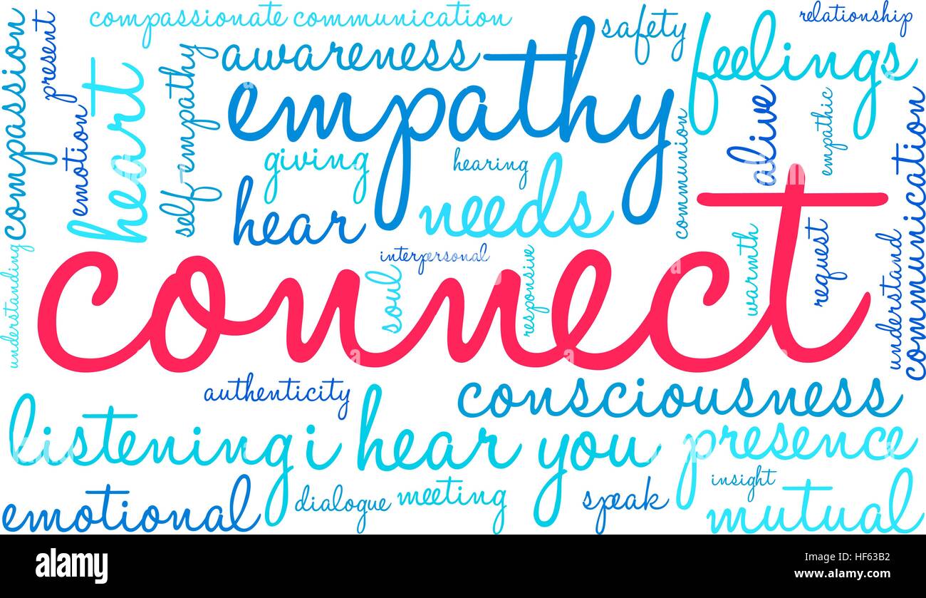 Connect word cloud on a white background Stock Vector Image & Art - Alamy