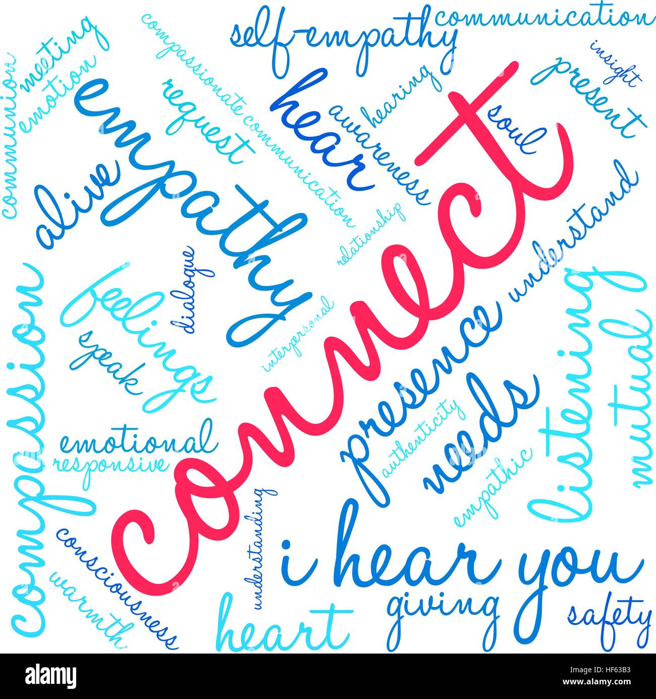 Connect word cloud on a white background Stock Vector Image & Art - Alamy