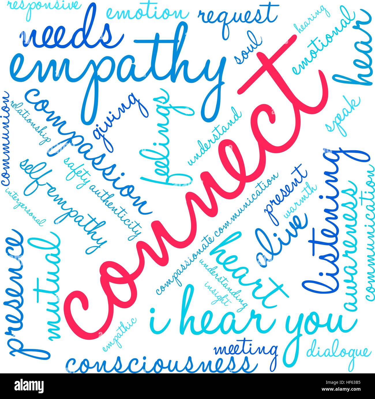 Connect word cloud on a white background Stock Vector Image & Art - Alamy